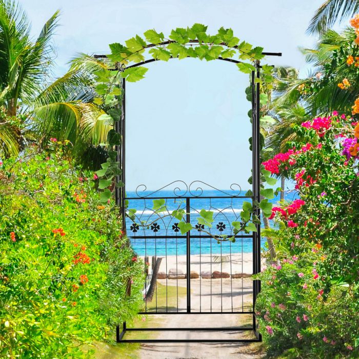 Steel Frame Arch Shape Garden Climbing Frame