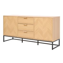 Wooden Side Cabinet with 3 Drawers