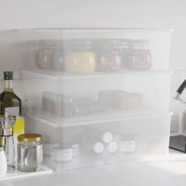 Plastic Storage Boxes 3 pcs 25 L Stackable