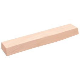 Wall Shelf 60x10x6 cm Untreated Solid Wood Oak