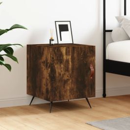 Bedside Table - MANNING Dan Nightstand Smoked Oak 40cm
