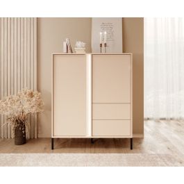 Sideboard - WALTON Highboard Beige 104cm