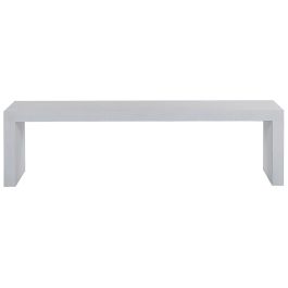 Concrete Outdoor Bench White TARANTO