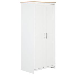 Wardrobe - LOFI Dallas 2 Door Wardrobe White 79cm
