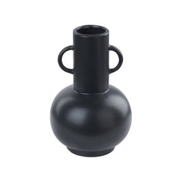 Porcelain Flower Vase 26 Black PEREA