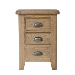 Bedside Table - NORFOLK Nightstand Smoke Oak 42cm