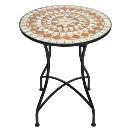 Garden Table - 60cm Mosaic Round Coffee Table