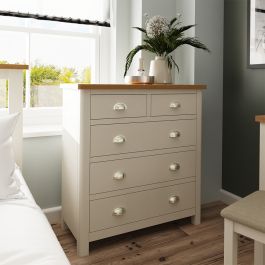 Grey Chest of Drawers - LIMA Medium Chest, 5 Drawers