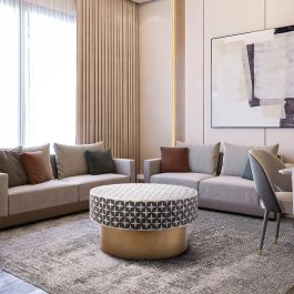 EDGAR Bone Inlay Coffee Table - Black