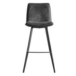 Rugby Stool Furn - Grey