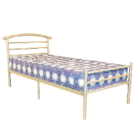 Helston Silver Metal Small Double Bed Frame
