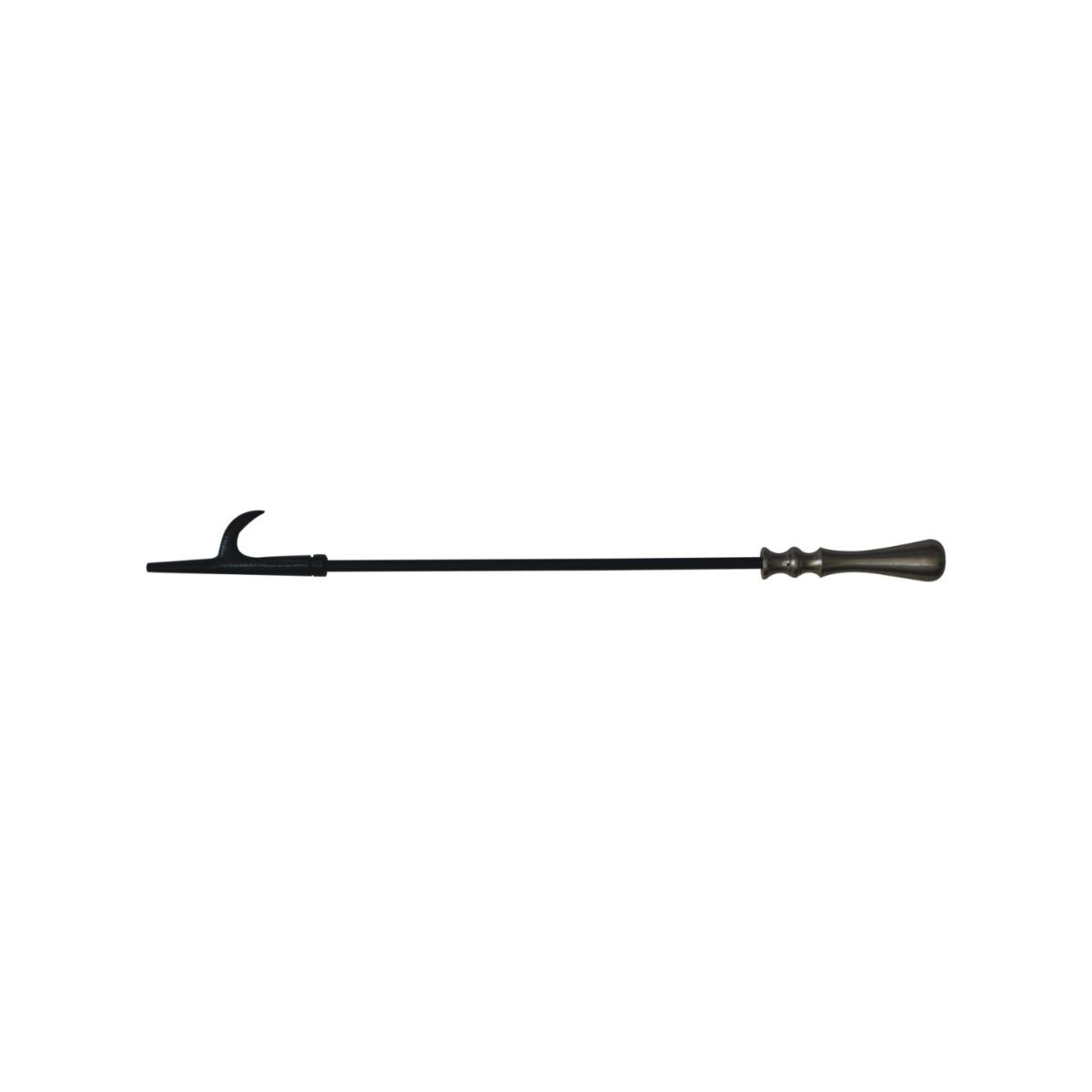 Nickle Finish Fire Tool Set with T Bar Stand