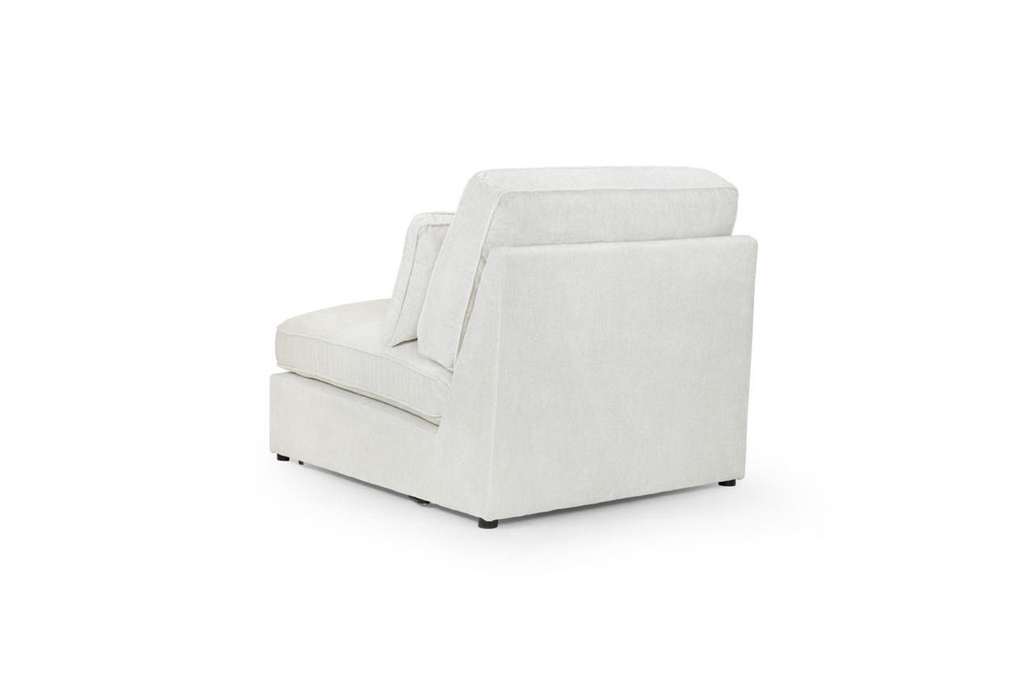 Shaffer Single Armless Sofa - Ivory