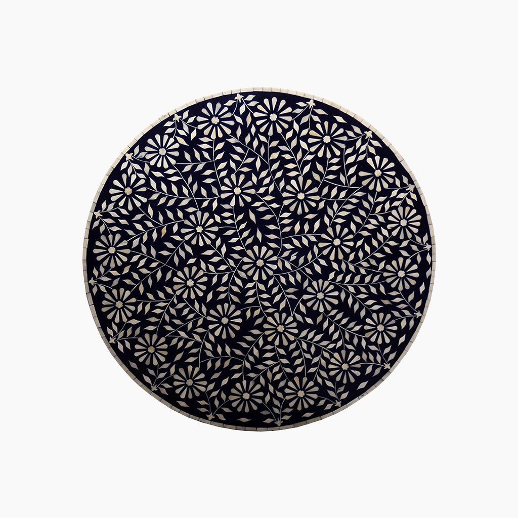 EDGAR Bone Inlay Coffee Table - Black