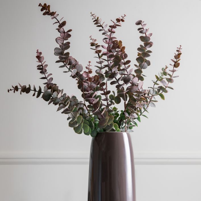 Fancse Realistic Faux Eucalyptus Spray Set Dusky Damson - 6 Pieces