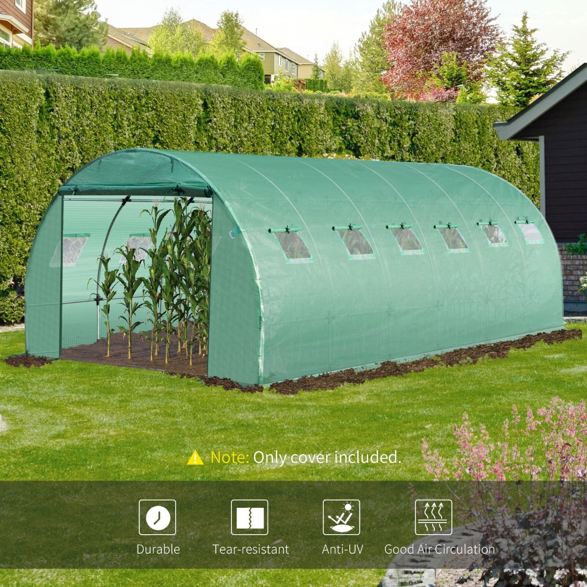 PVC Replacement Greenhouse Polytunnel - 2x6x3M