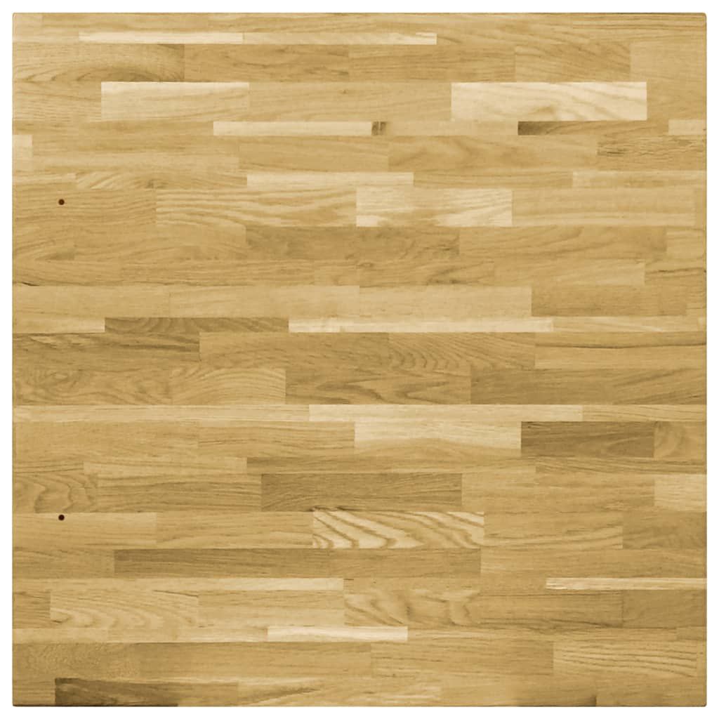 Table Top Solid Oak Wood Square 44 mm 80x80 cm
