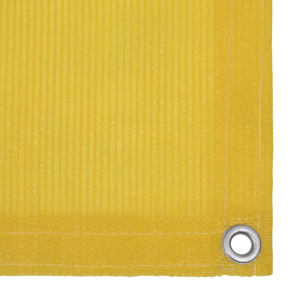 Balcony Screen Yellow 75x500 cm HDPE