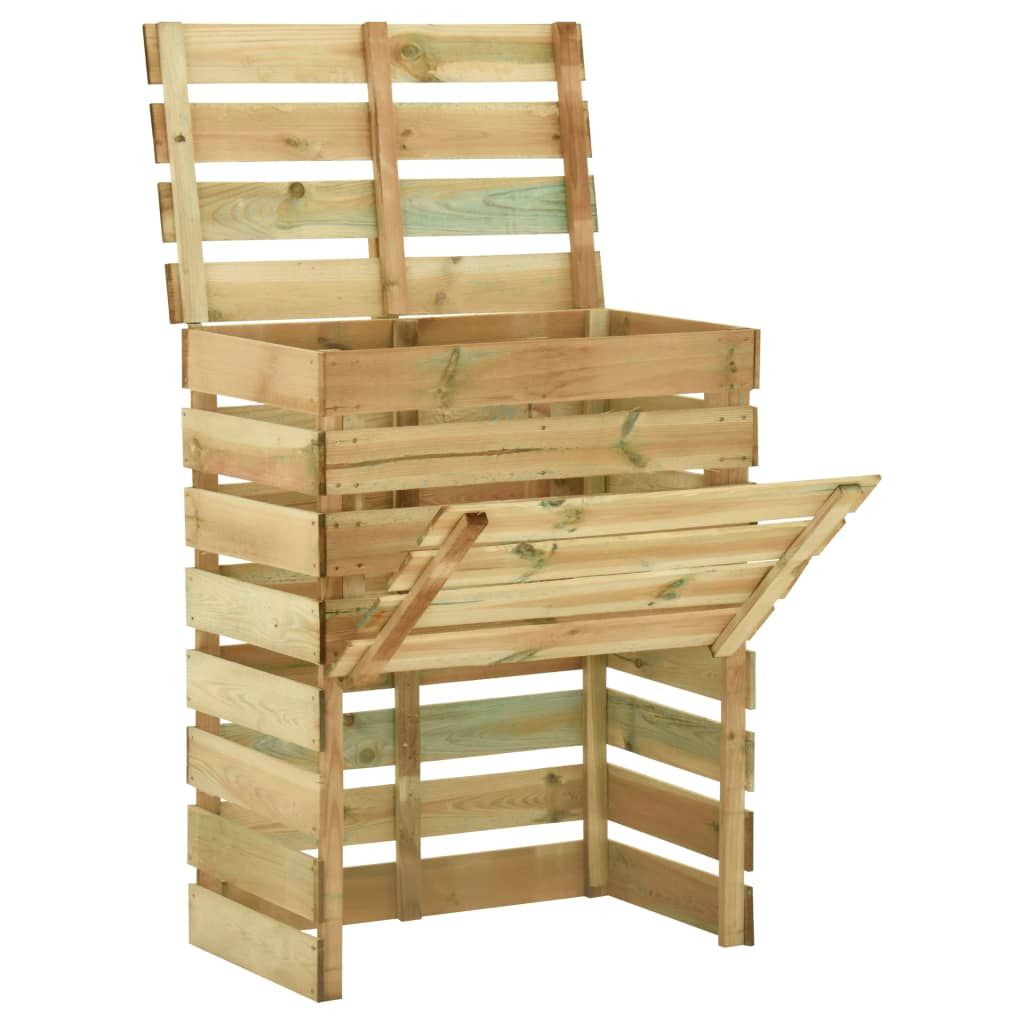 Slatted Garden Composter 80x50x100 cm Impregnated Pinewood