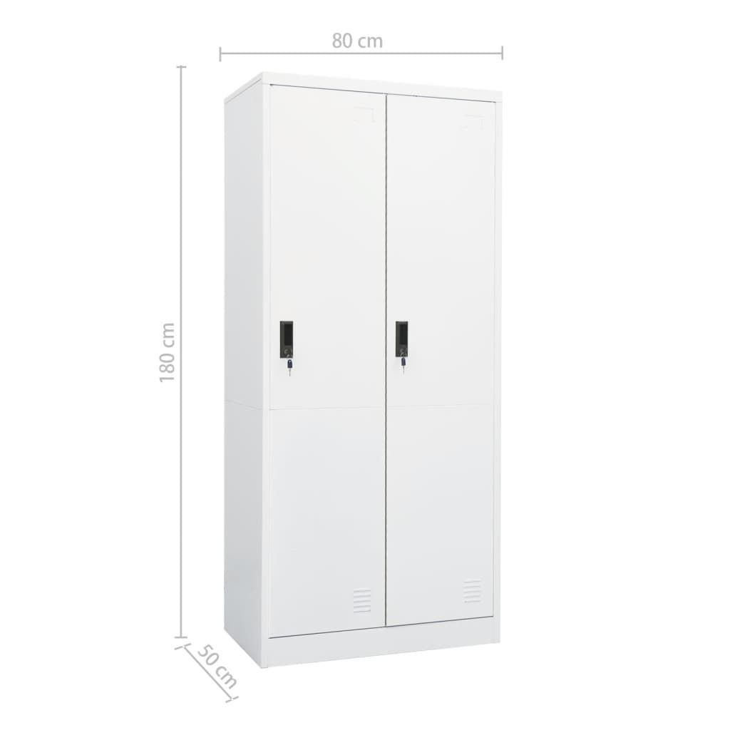Wardrobe - VALERIE 2 Door Wardrobe White 80cm