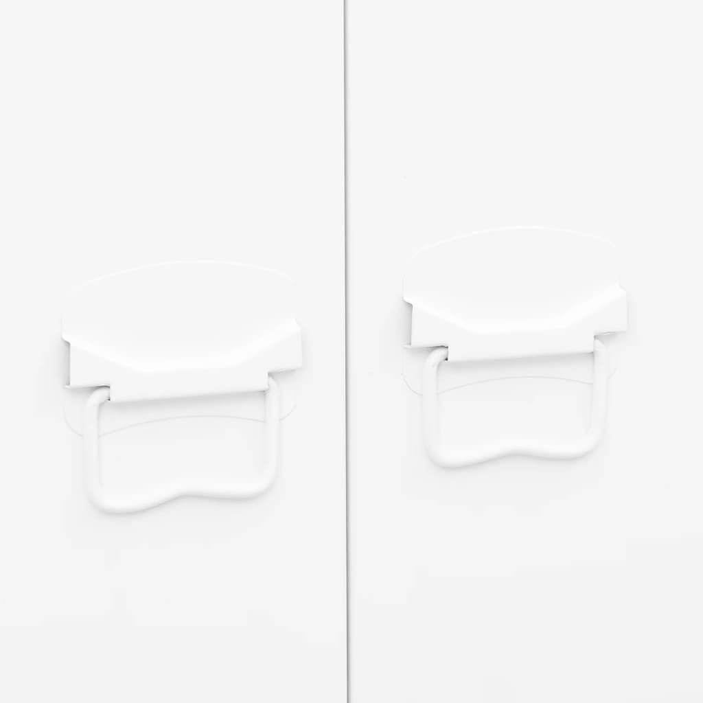 Wardrobe - ALICE 2 Door Wardrobe White 90cm