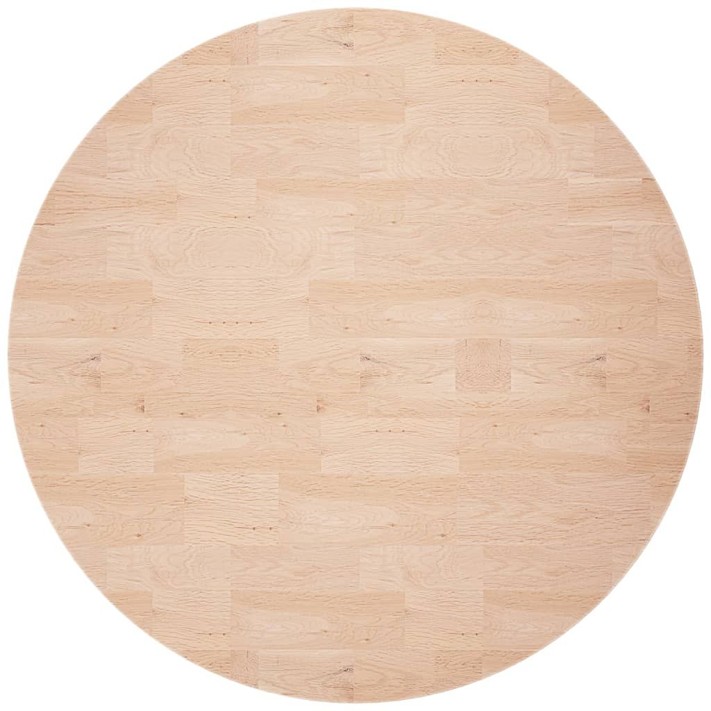 Round Table Top Ã˜70x2,5 cm Untreated Solid Wood Oak