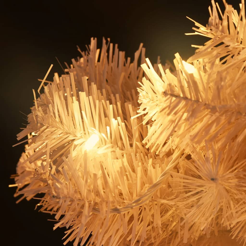 Lauxe Swirl Pre-lit Christmas Tree with Stand White 150cm PVC