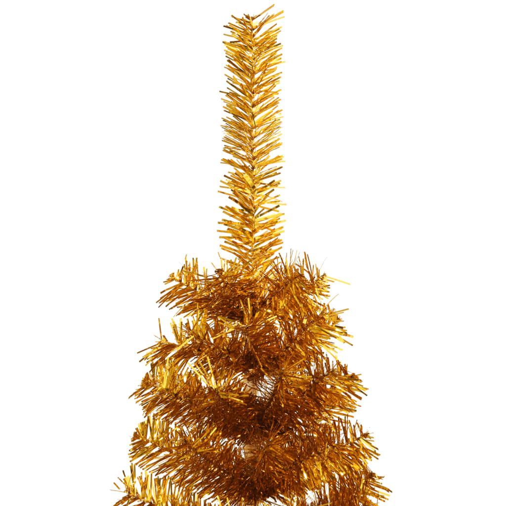 Liro Artificial Half Christmas Tree Stand Gold 150cm PET