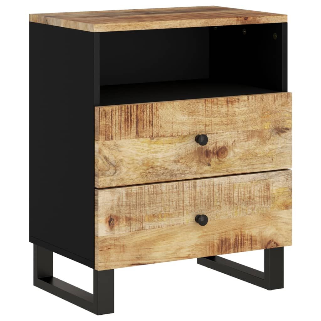 Bedside Table - CALGARY Joe Nightstand Natural Finish 50cm