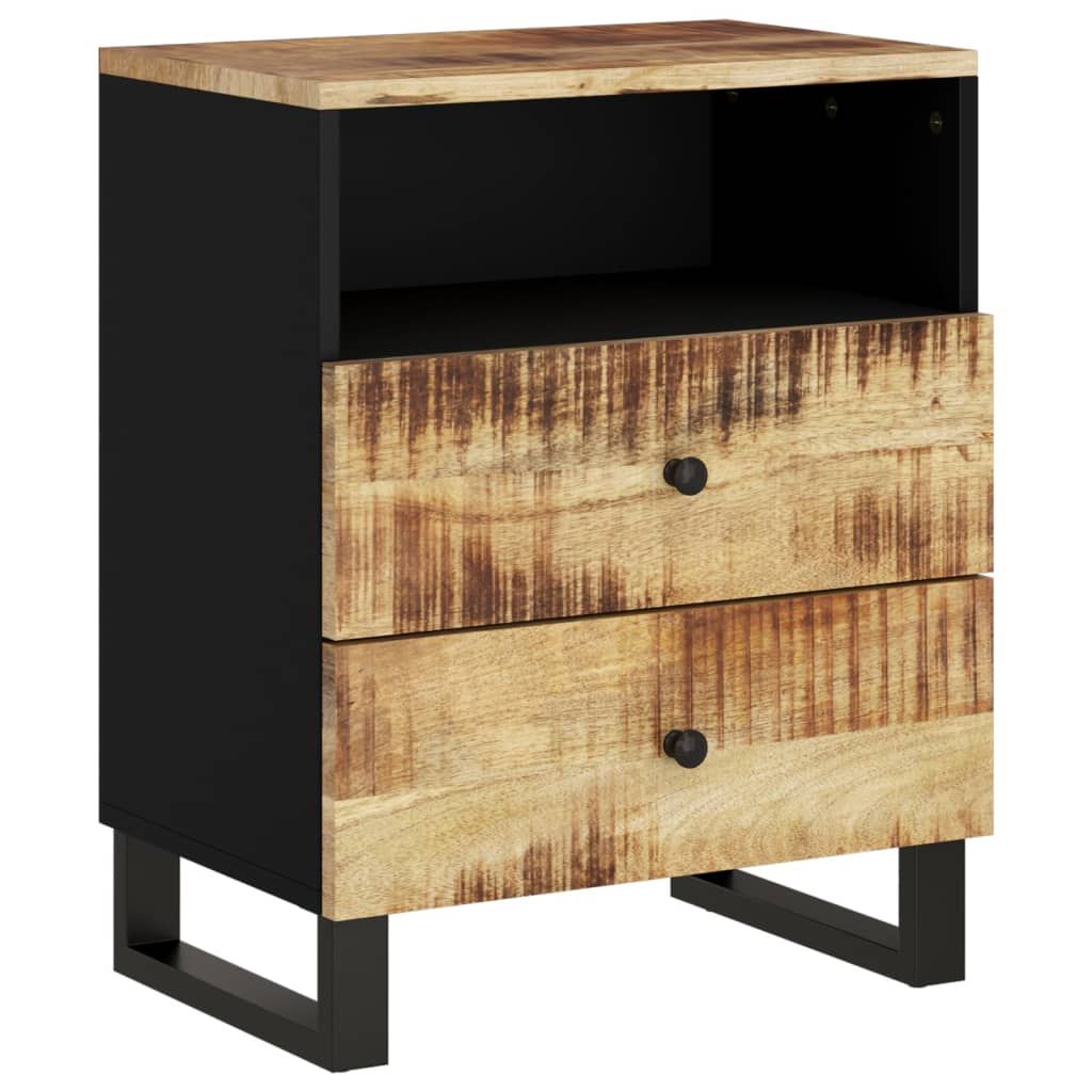 Bedside Table - CALGARY Joe Nightstand Natural Finish 50cm