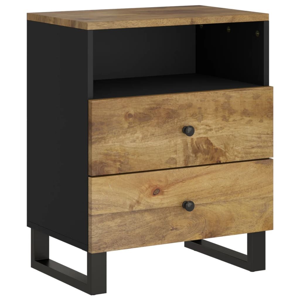 Bedside Table - CALGARY Zoe Nightstand Honey Brown 50cm