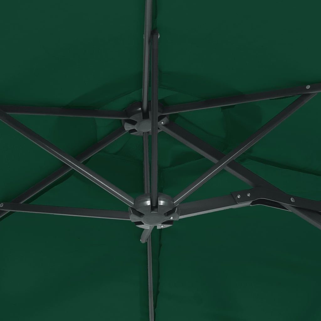 Double-Head Parasol Green 316x240 cm