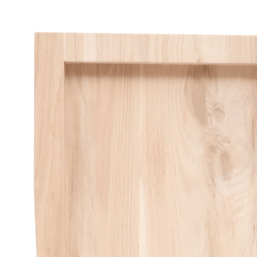 Wall Shelf 80x40x(2-4) cm Untreated Solid Wood Oak