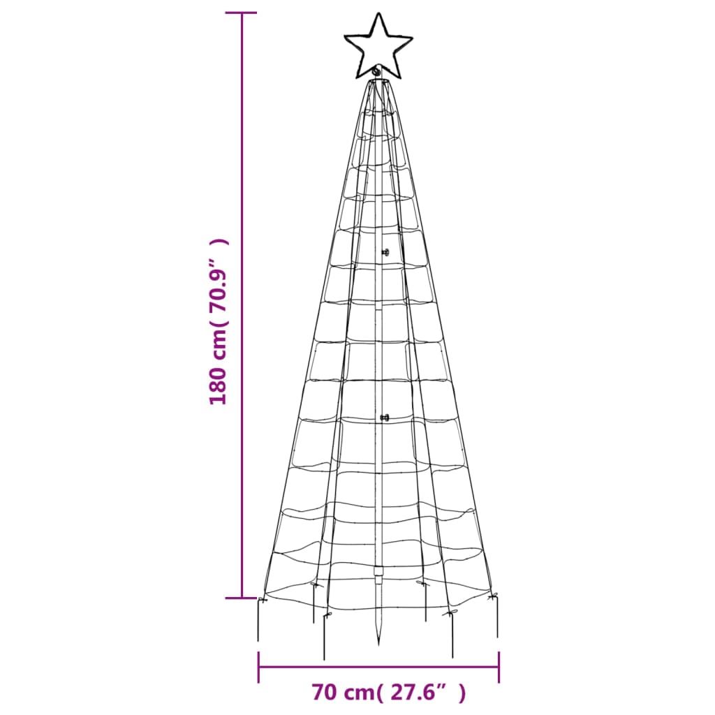 Faune Christmas Tree Light with Spikes 220 LEDs Colourful 180cm