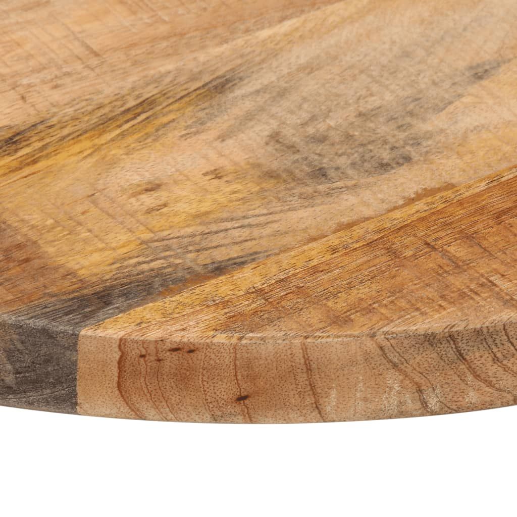 Table Top 60x1.5 cm Round Solid Wood Rough Mango