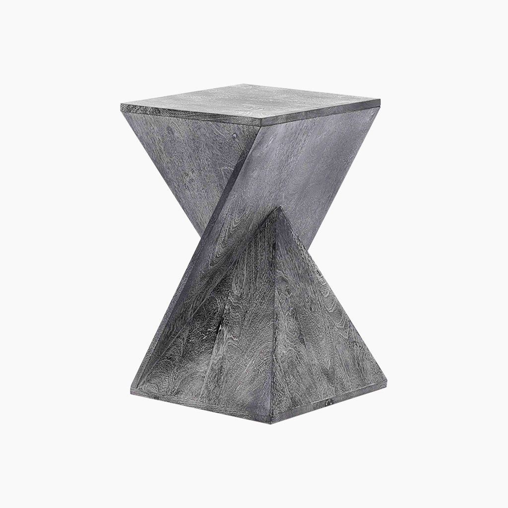 ELWYN Z-Shaped End Table - Grey