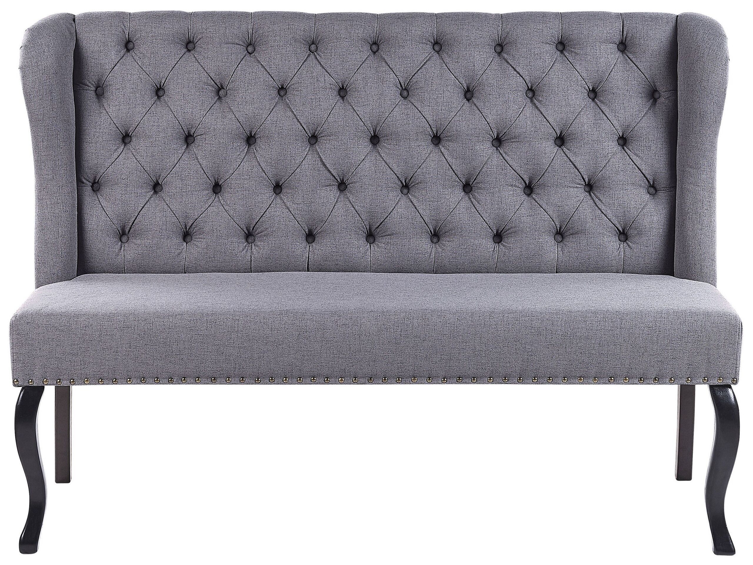 2 Seater Fabric Kitchen Sofa Grey TORSBY