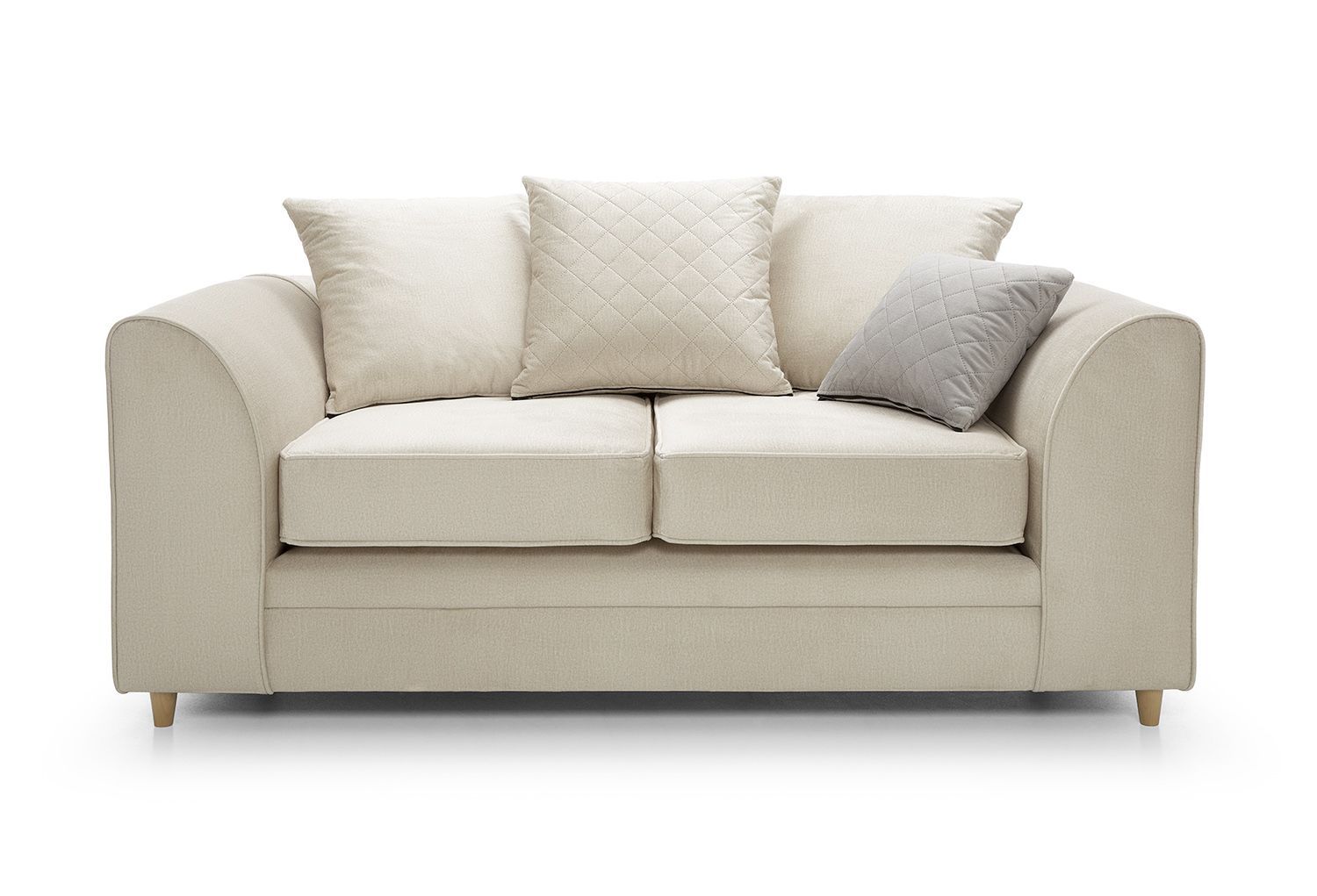 Bethan Velvet 2 Seater Sofa - Cream