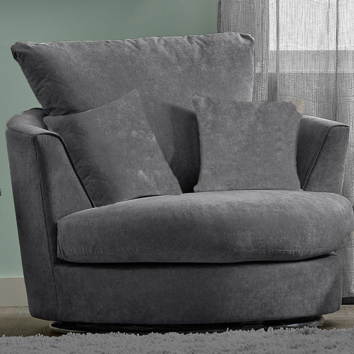 Dowey Modular Design Chenille Fabric 3 Seater Sofa - Grey and Other Colours