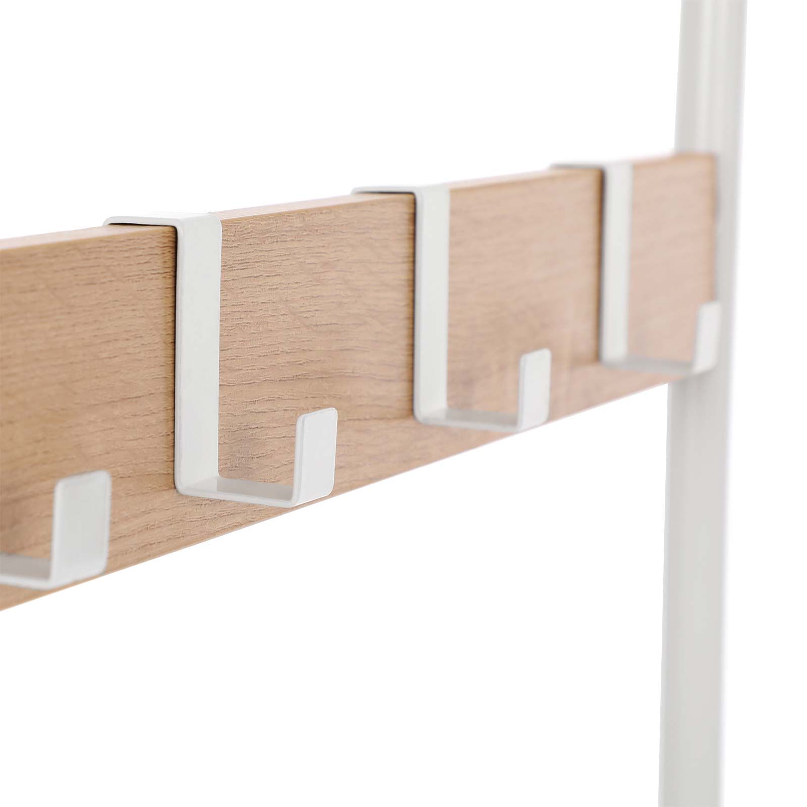 Oak Colour Coat Rack
