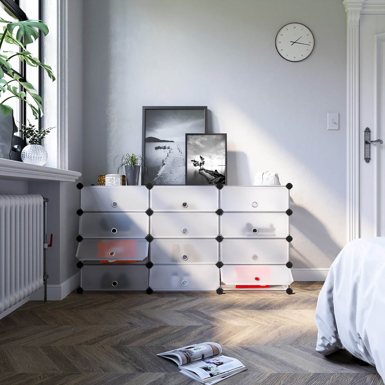 12 Cube Interlocking Storage Unit