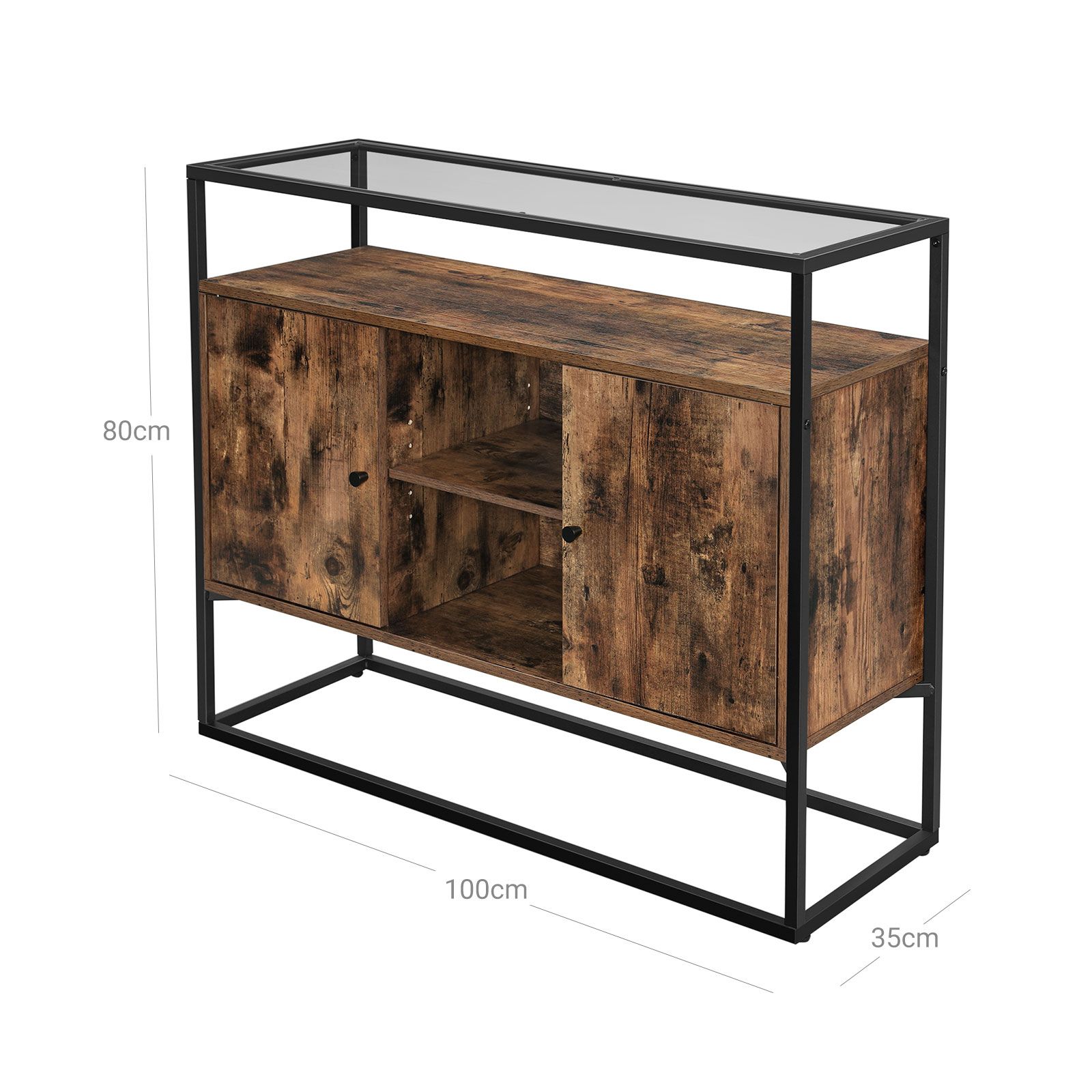 Glass Surface Storage Cabinet