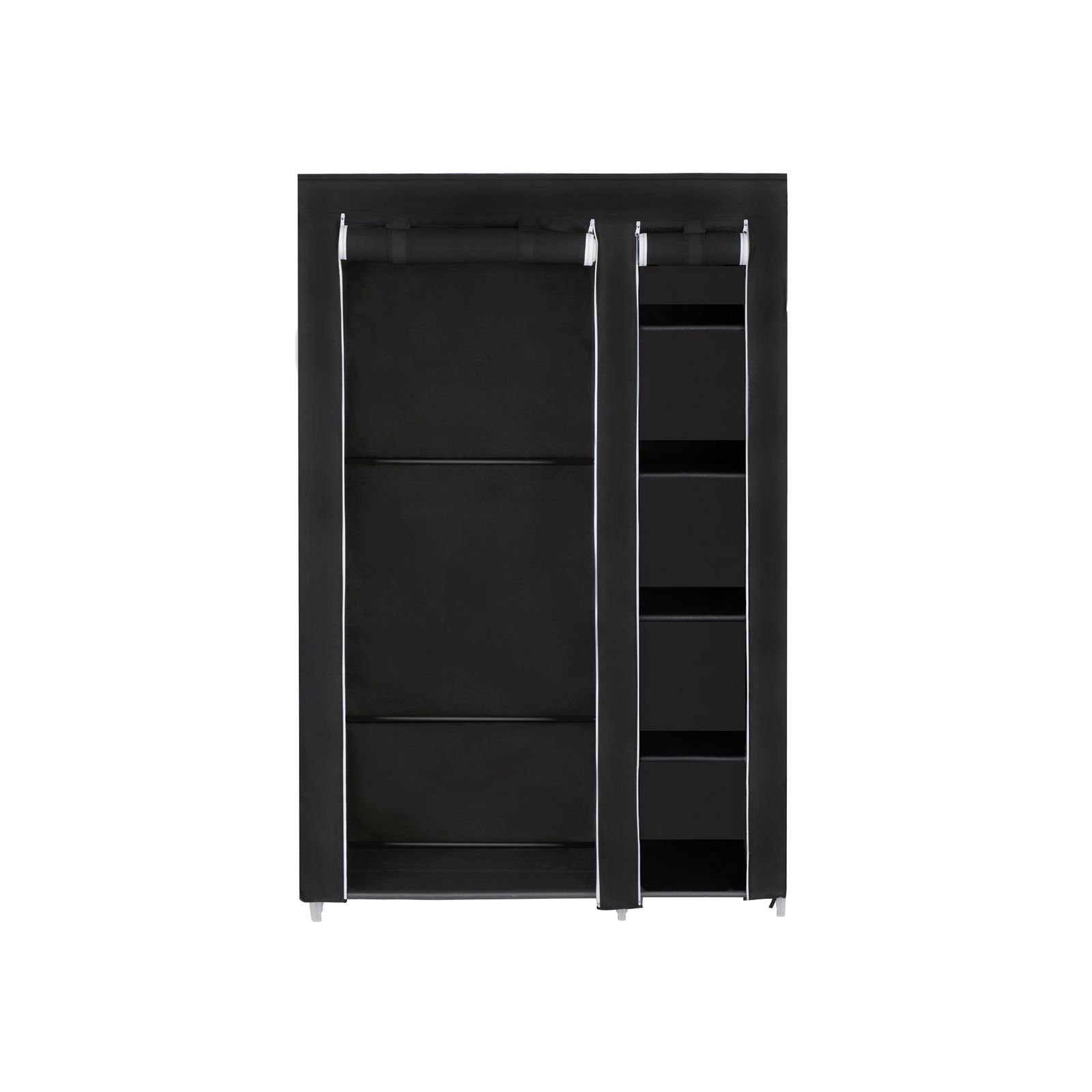 Black Folding Fabric Wardrobe