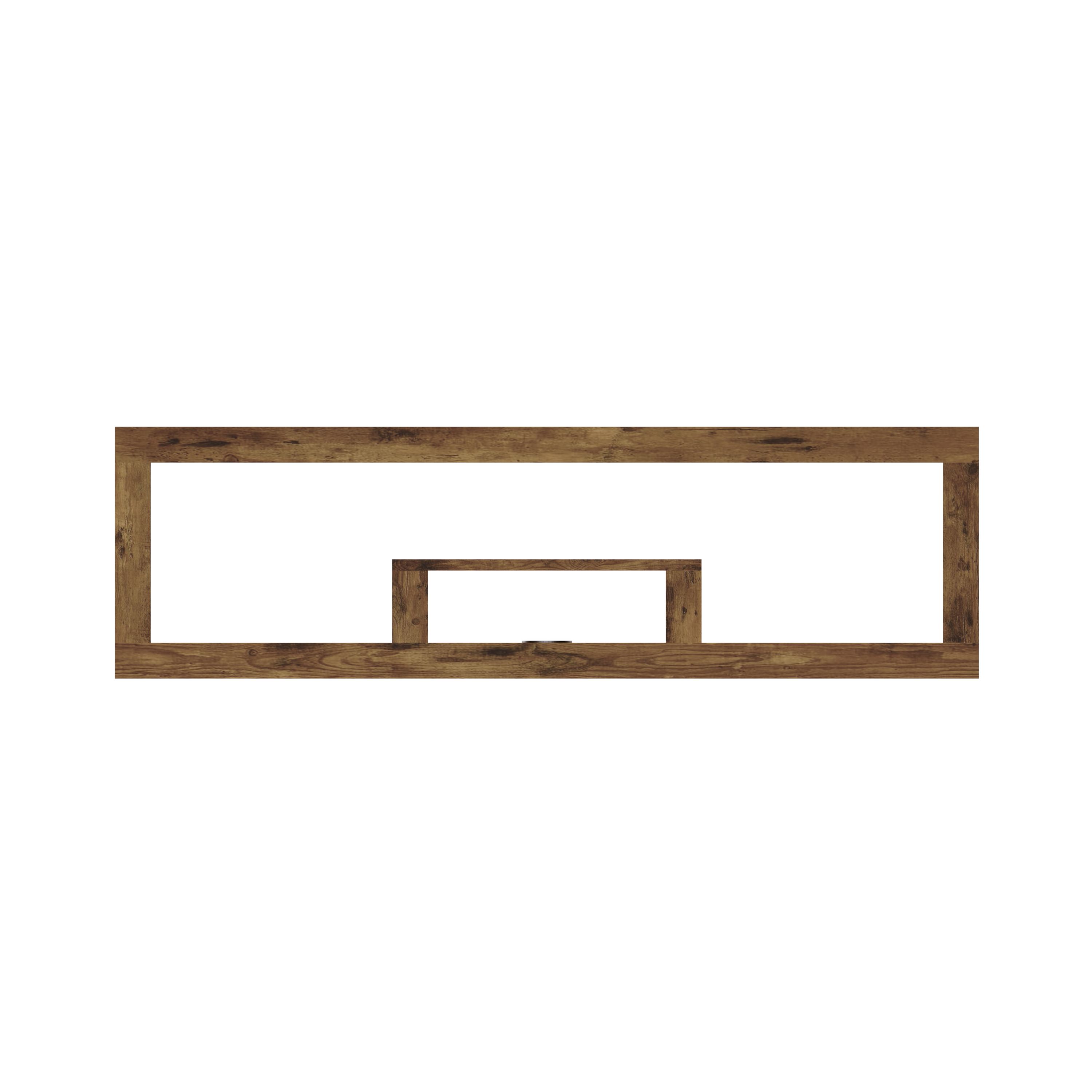 TV Stand - Dunbar Lowboard TV Unit Dark Mango Wood Finish Mango