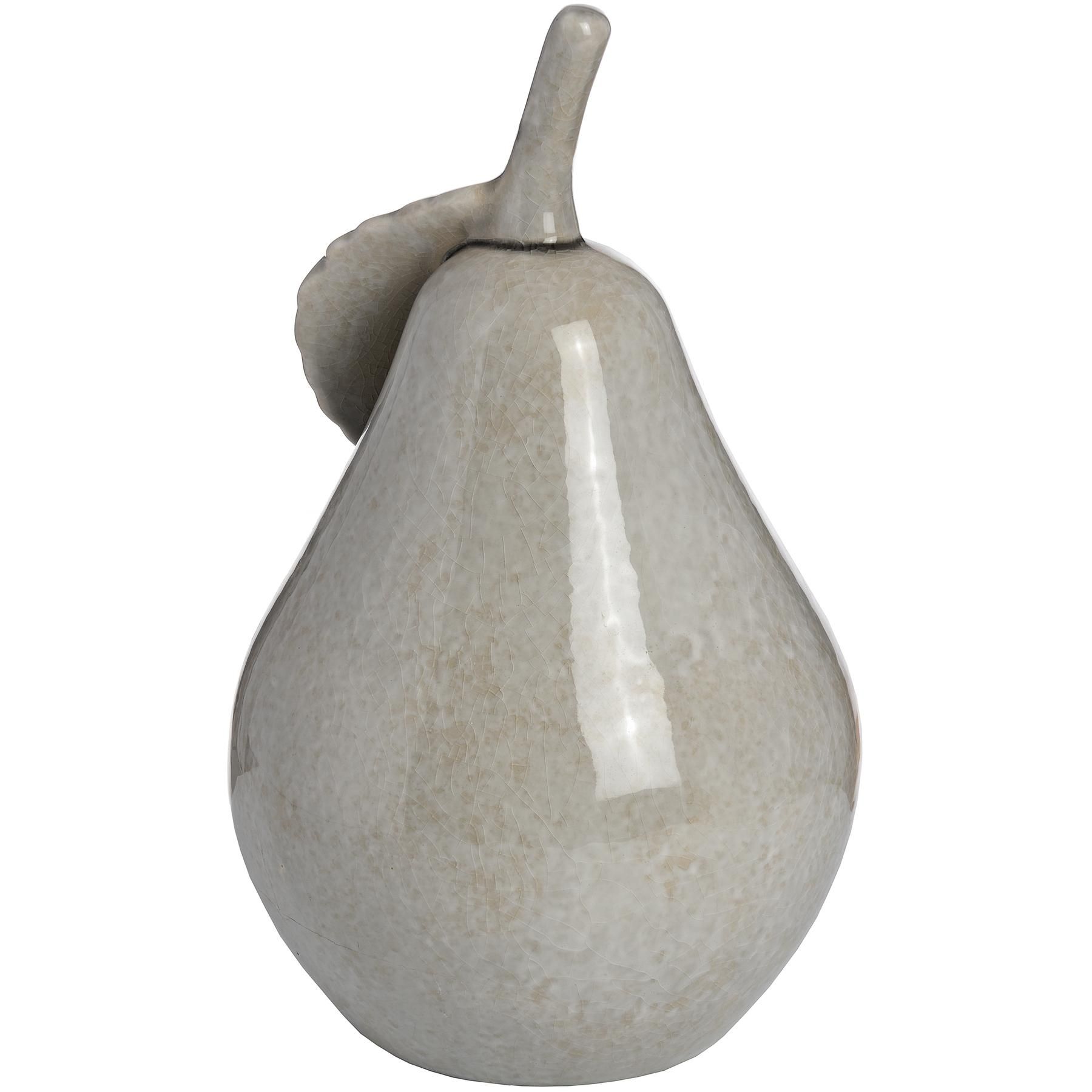 Large Ceramic Pear - Antique Grey