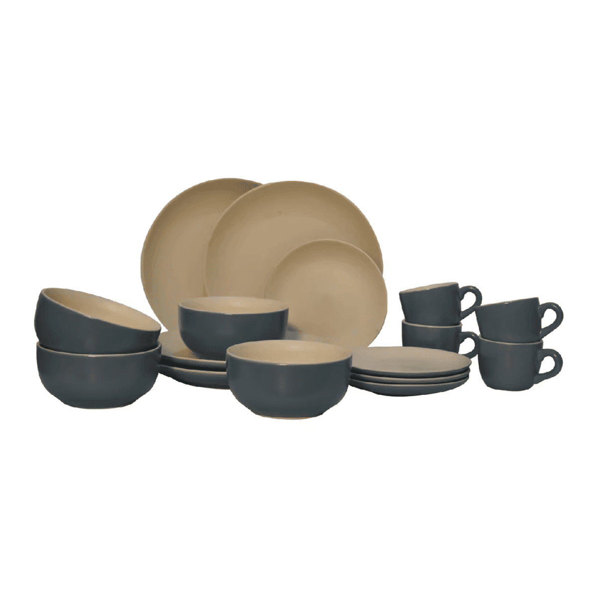 Contemporary Indulgent Dinner Set - Grey
