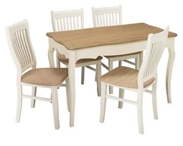 Juliette Dining Table - Cream/Oak