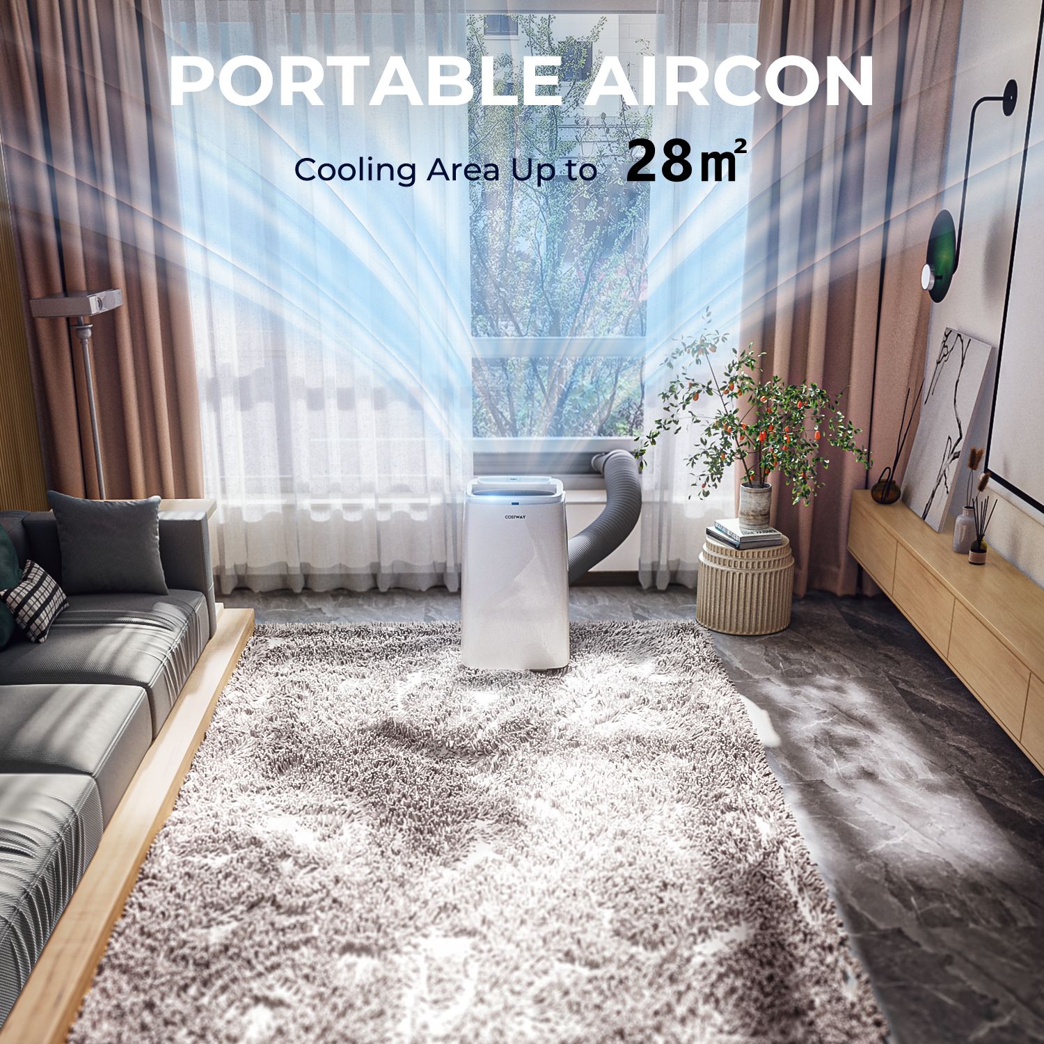 Portable Air Conditioner with Remote Control-12000 BTU
