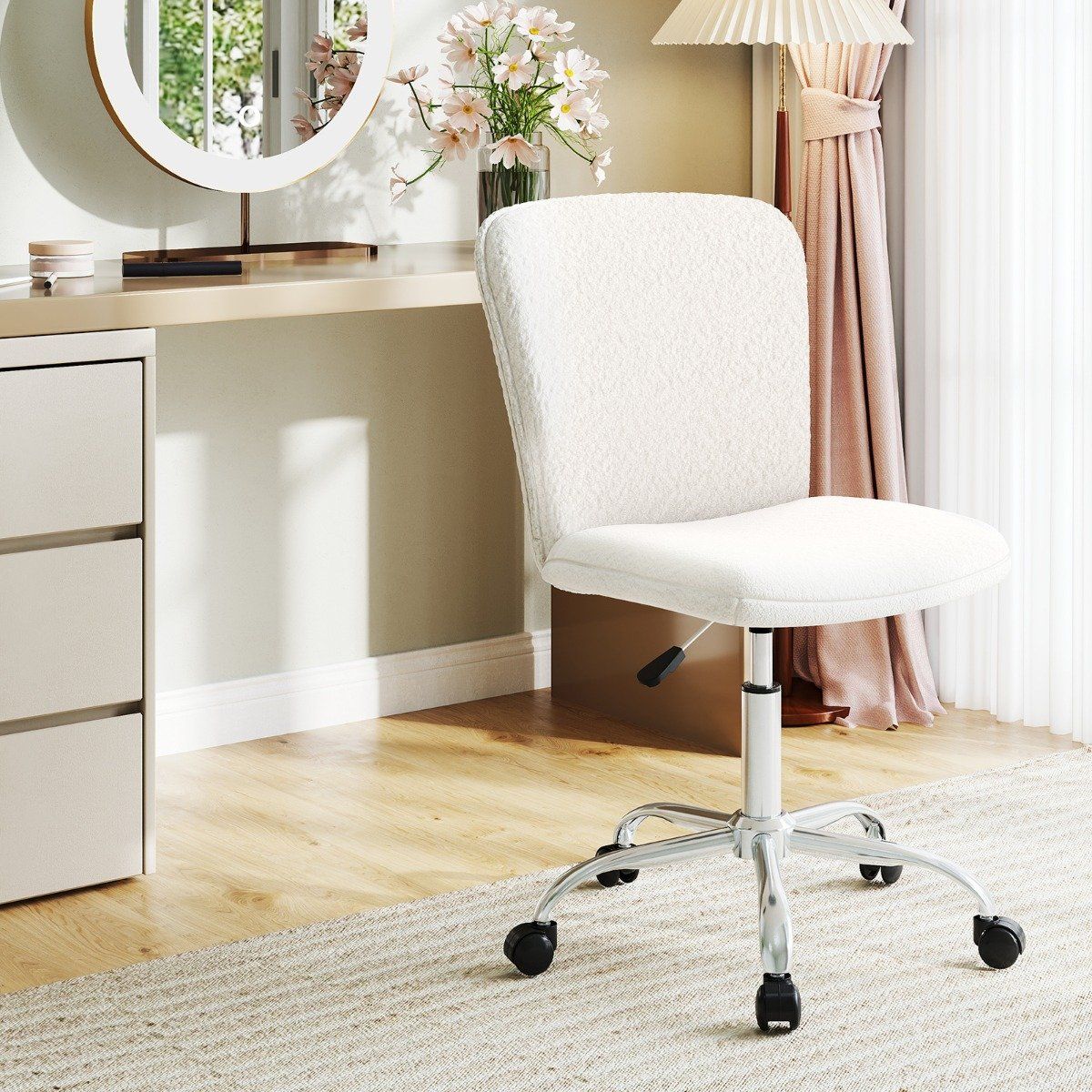 Height-adjustable Ergonomic Chair wIth Wheels for Adults and Teenangers ...
