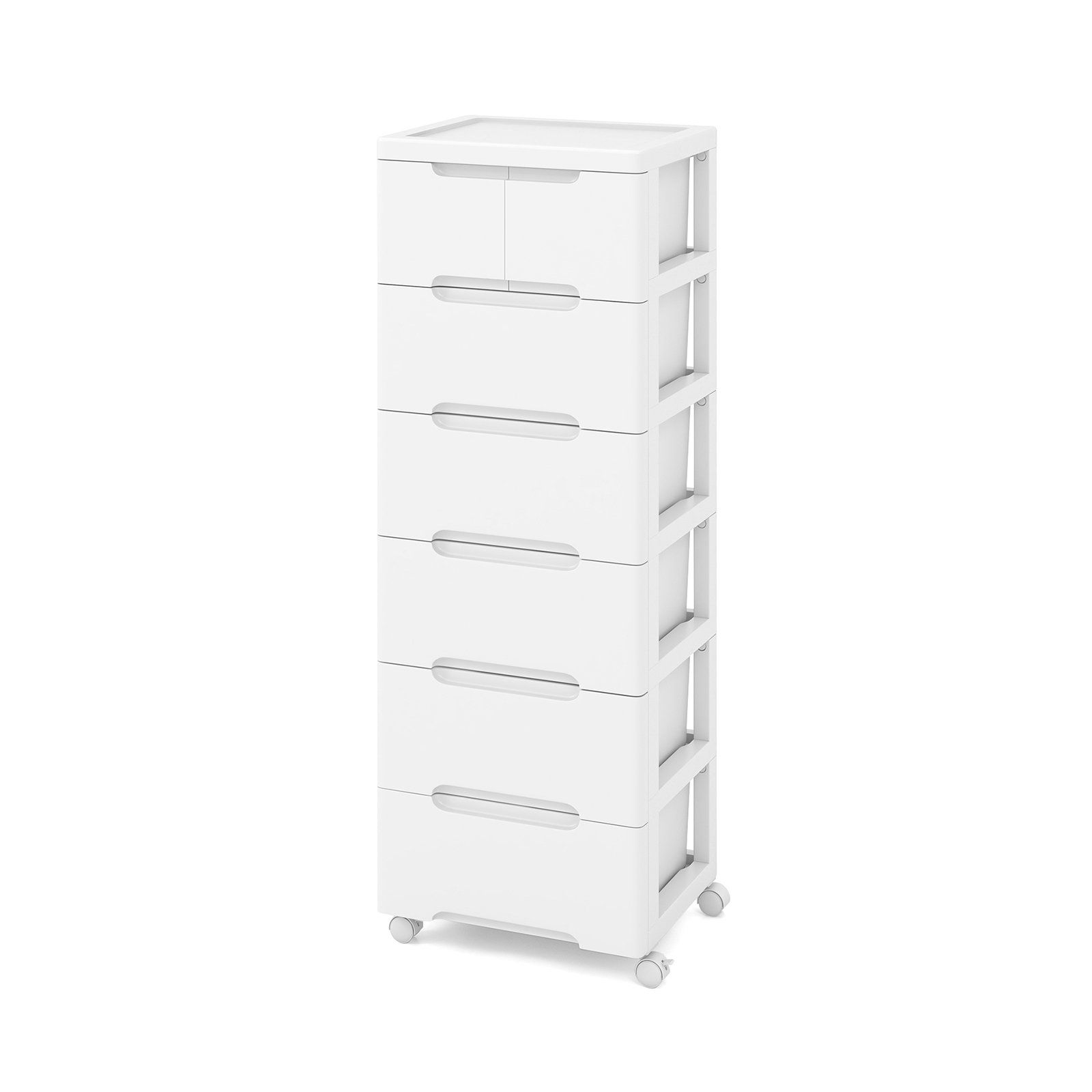 Vertical Rolling Storage Cabinet with Universal Wheels and Lockable ...